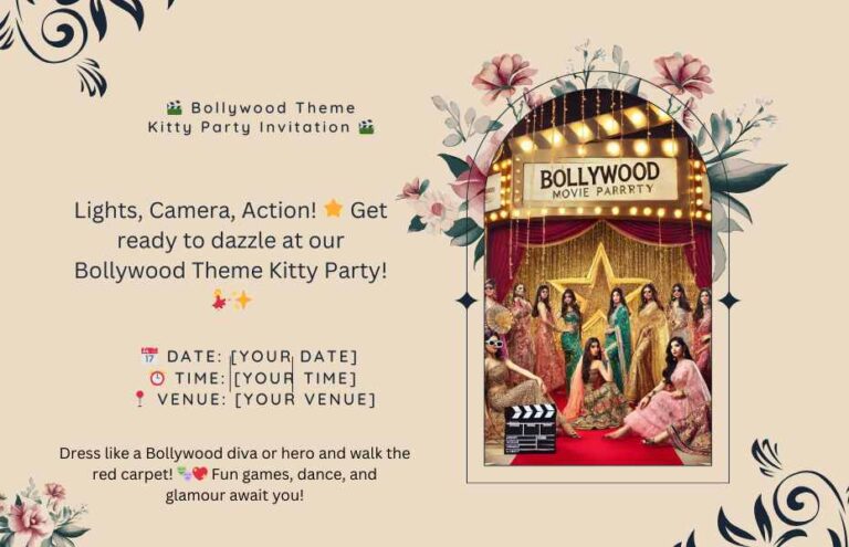 How My Bollywood Theme Kitty Party Became a Blockbuster Hit 🎬